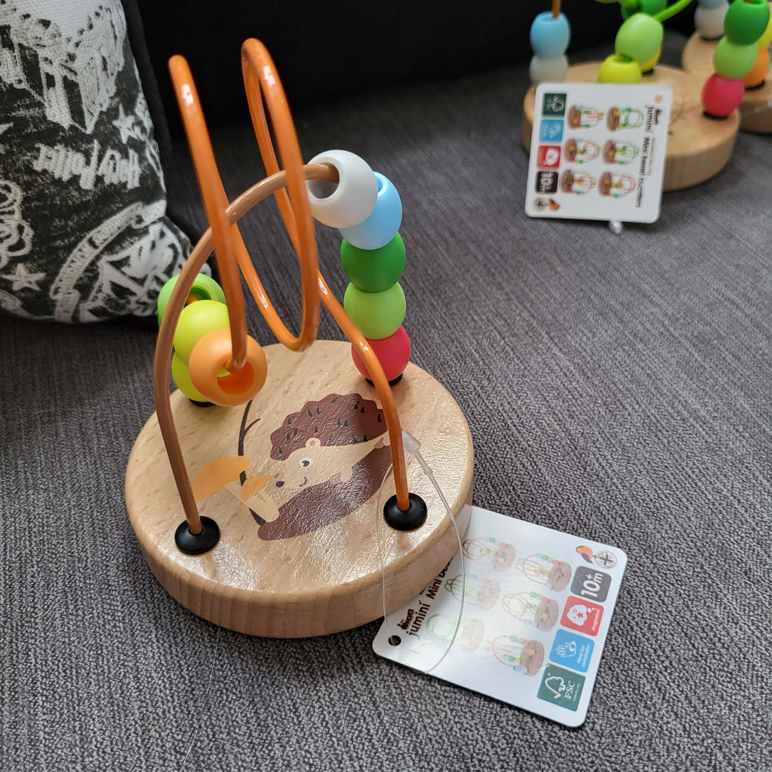 Bead Coaster Wooden Woodland Animal Coasters – Mini Bead Coaster toy ...