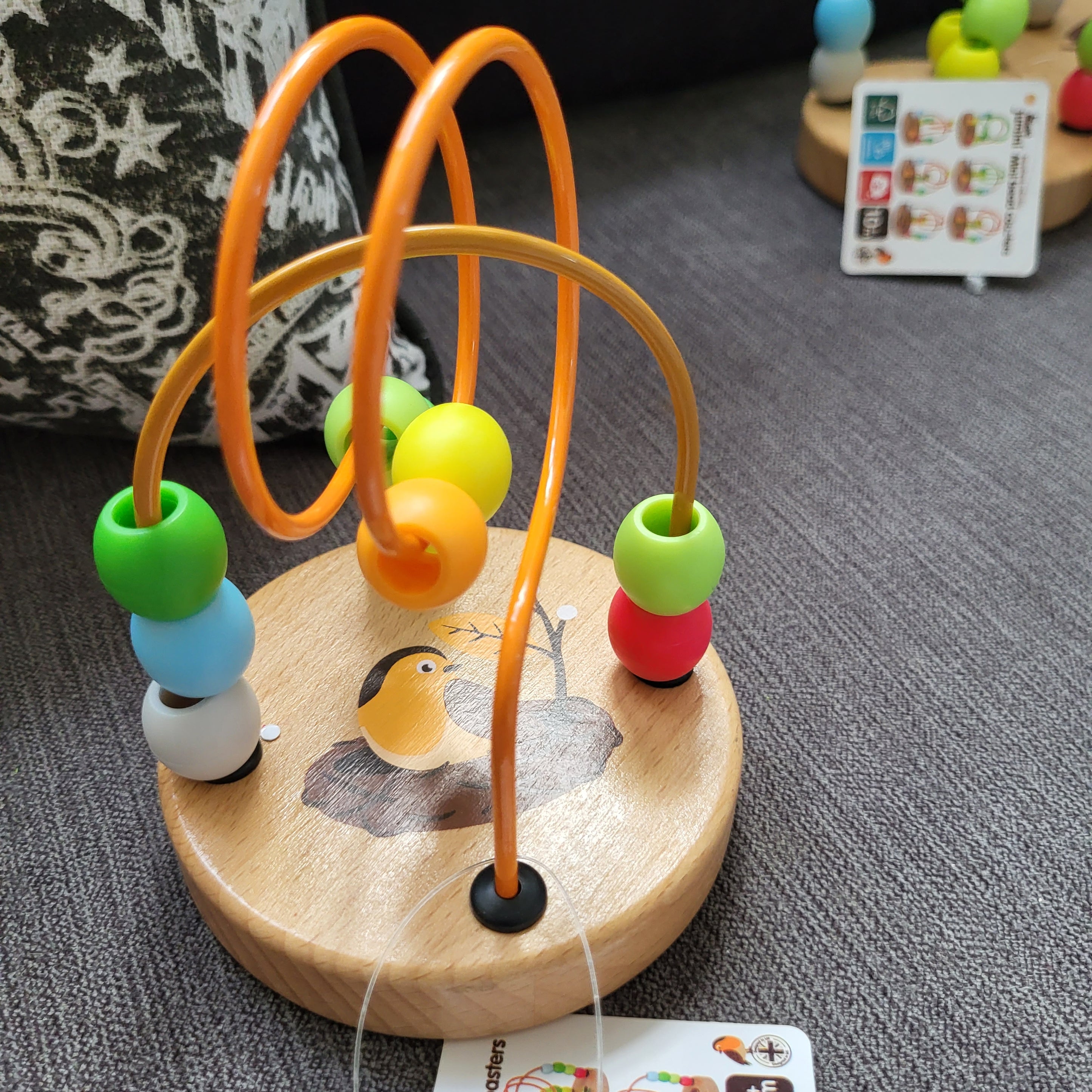 Bead Coaster Wooden Woodland Animal Coasters – Mini Bead Coaster toy ...