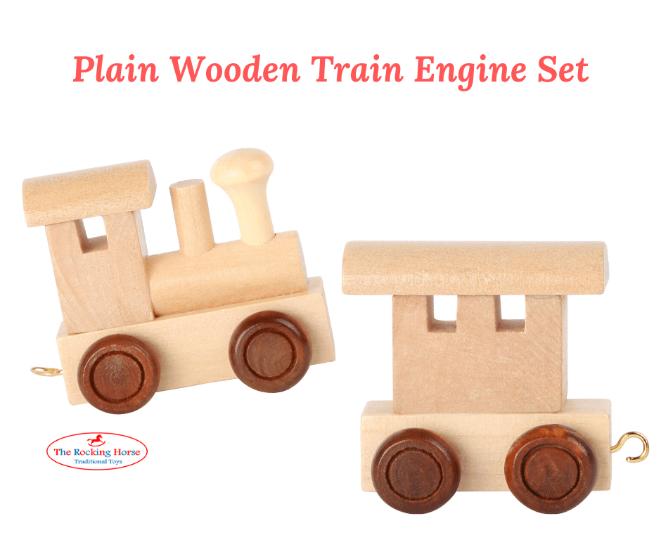Coloured Wooden Train Letters – Personalised wooden name train